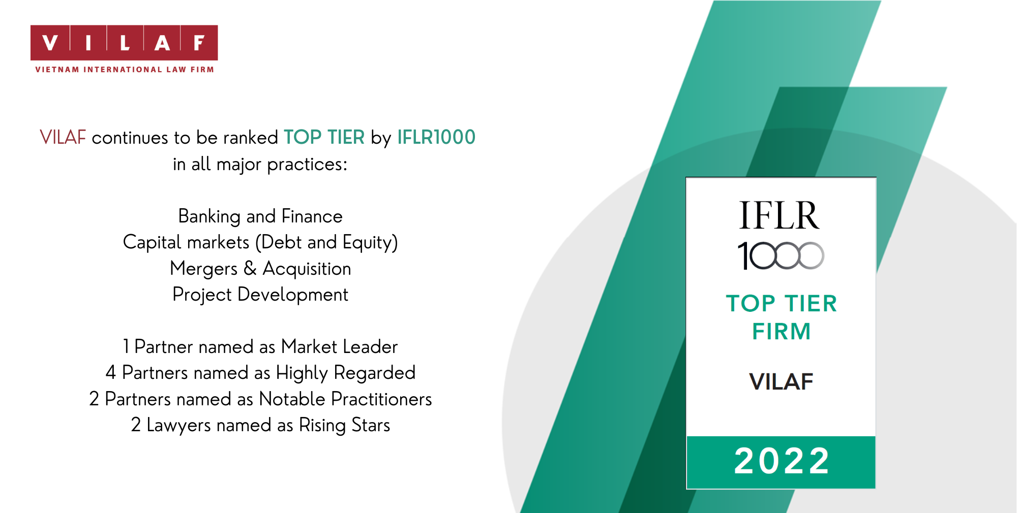 IFLR 1000 TOP TIER - VILAF - Vietnam International Law Firm