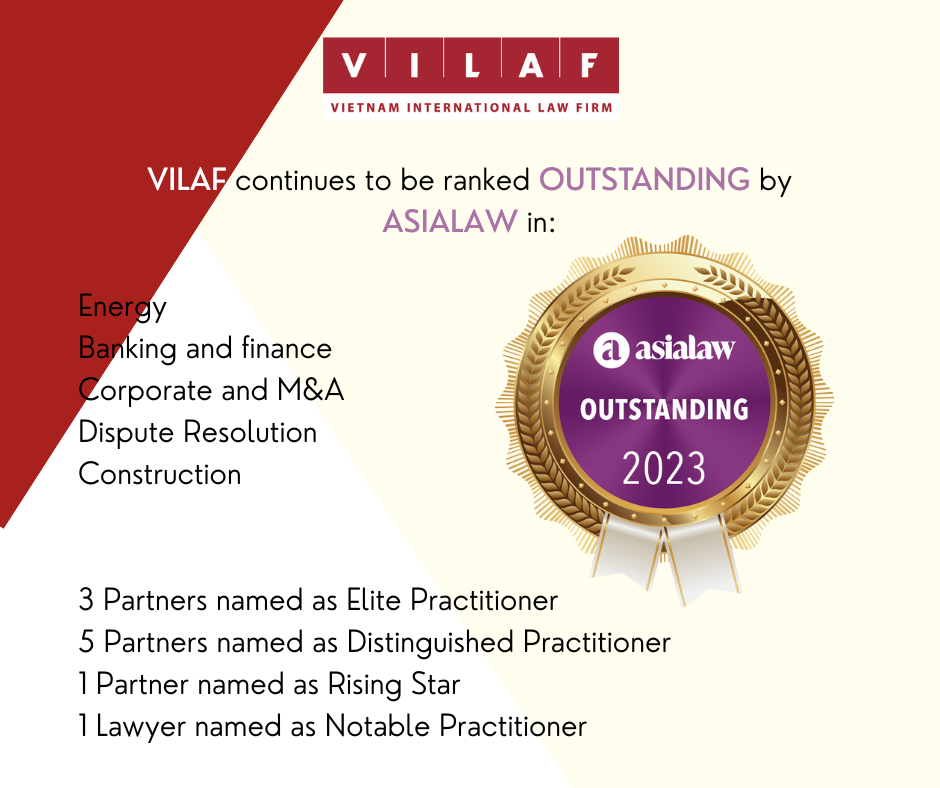 VILAF continues to be ranked an Outstanding law firm - VILAF - Vietnam ...